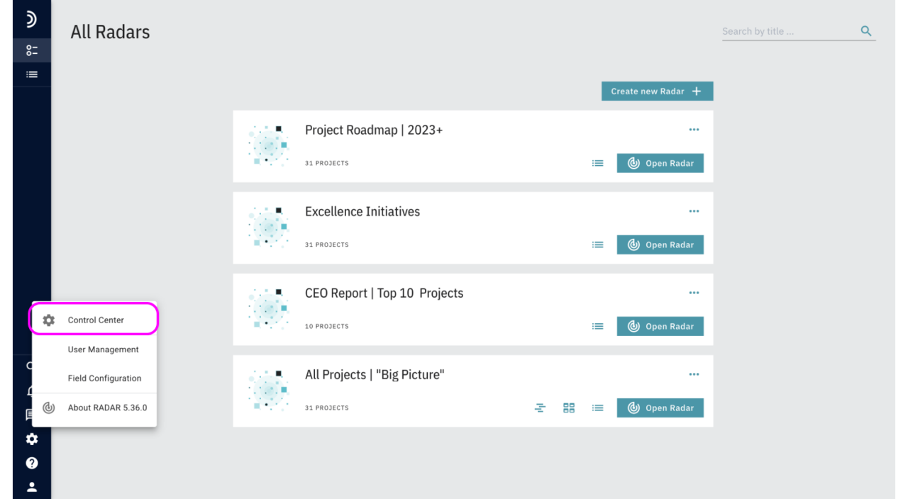 How to set a workspace name? - Projects Radar